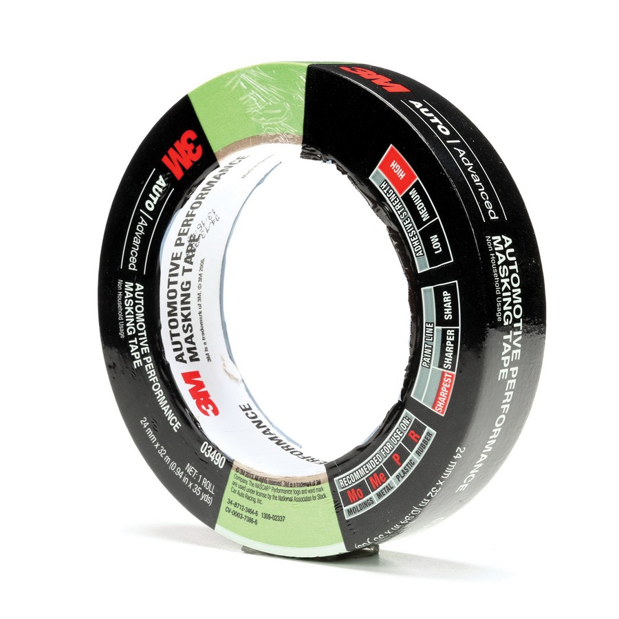 3M Company 3M Automotive Performance Masking Tape, 03490, 24 mm X 32 m,