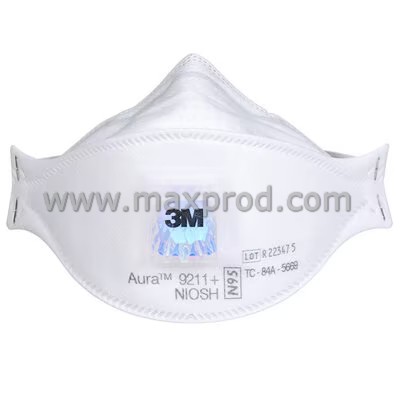 3M Company #9211+ N95 Aura Flat Fold Particulate Respirator w/ Exhalati
